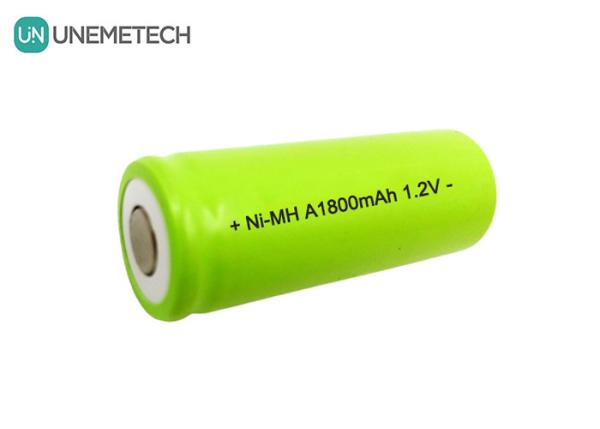 Quality Rechargeable A Type NiMH Batteries A1800 1.2V 1800mAh For Smart Lock CE Approved for sale