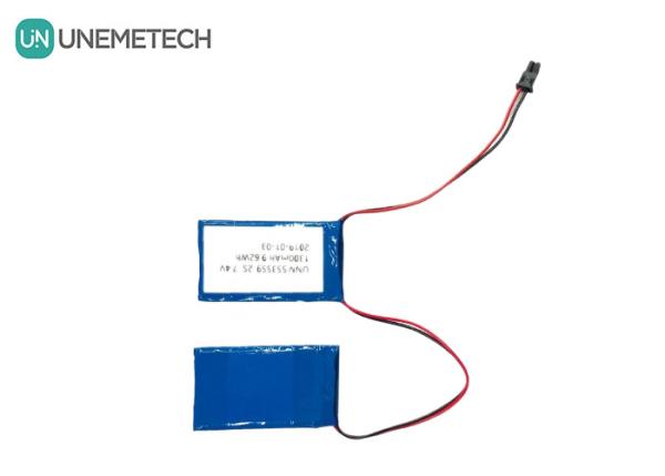 Quality 2C High Discharge Rate Lipo Battery Pack 553559 7.4V 1300mAh 2S For Artificial for sale