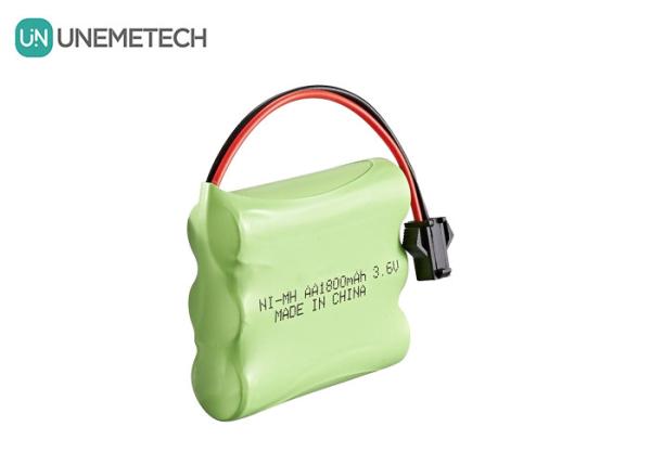 Quality 3.6V NiMH Battery Packs 1800mAh Rechargeable AA Batteries For Remote Control Toy for sale