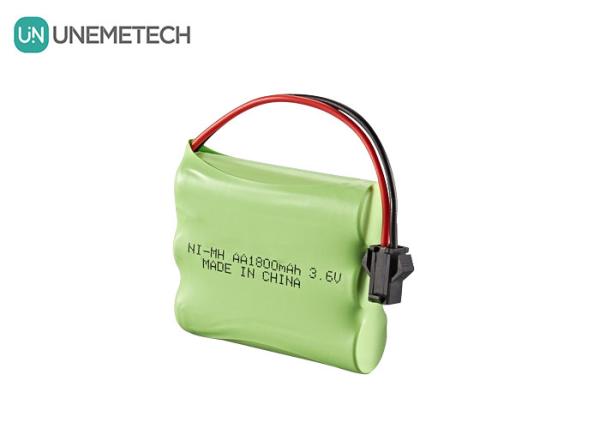 Quality 3.6V NiMH Battery Packs 1800mAh Rechargeable AA Batteries For Remote Control Toy for sale