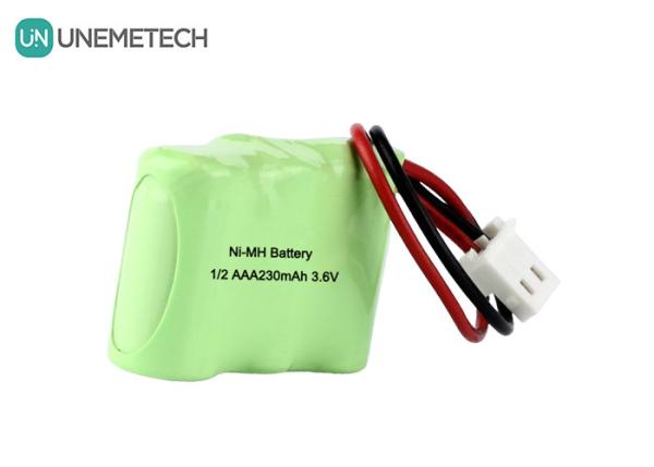 Quality 1/2AAA NiMH Rechargeable Battery Packs 3.6V 230mAh Column Rechargeable Battery for sale