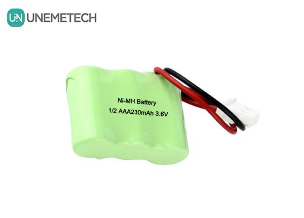 Quality 1/2AAA NiMH Rechargeable Battery Packs 3.6V 230mAh Column Rechargeable Battery for sale