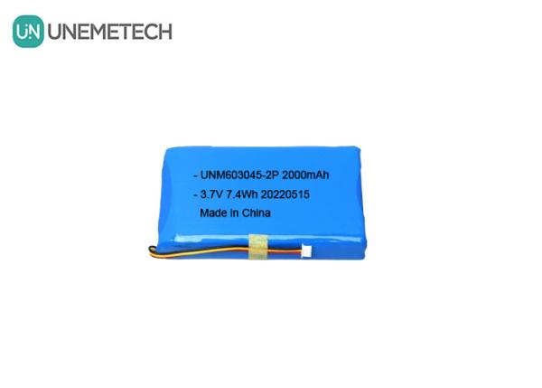 Quality Large Capacity Lithium Polymer Battery Pack 603045 2P 3.7V 2000mAh Smart Door Lock Battery for sale