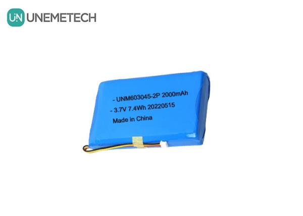 Quality Large Capacity Lithium Polymer Battery Pack 603045 2P 3.7V 2000mAh Smart Door for sale
