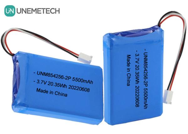 Quality 3.7V Li Poly Rechargeable Battery Pack 854256 2P 5500mAh Industrial Equipment for sale