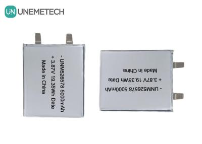 China 526578 3,87 V Hochspannung LiPo-Batterie 5000mAh 4,45 V Ladespannung Für die Strombank zu verkaufen
