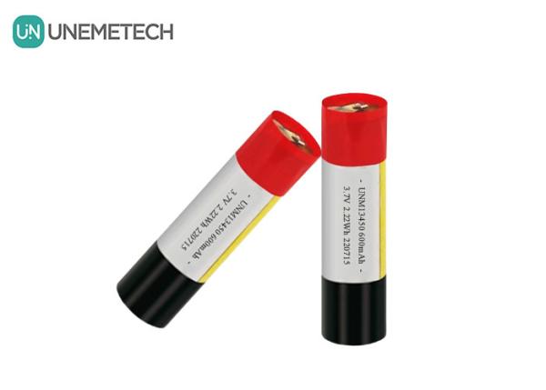 Quality Rechargeable Cylindrical LiPo Battery 13450 3.7V 650mAh for Electronic for sale