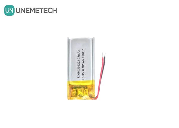 Quality 3.8V 75mAh Lithium Ion Polymer Battery 321223 Small Lipo Battery For Electronic for sale