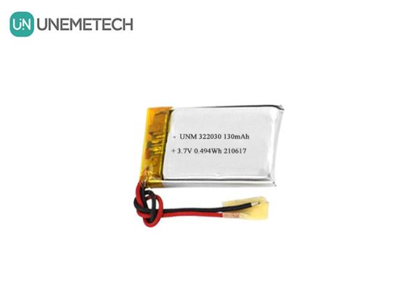 Quality 322030 Rechargeable Li Polymer Battery 3.7V 130mAh Lipo Battery for Fitness for sale