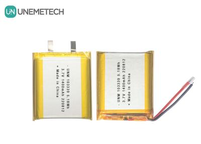 China 3.7V 1400mAh High-Performance Lithium-Ion Polymer Battery 103339 For Toy Cars for sale