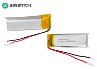 China 3.7V 500mAh 701450 Rechargeable Lithium Polymer Battery For Temperature Sensors for sale