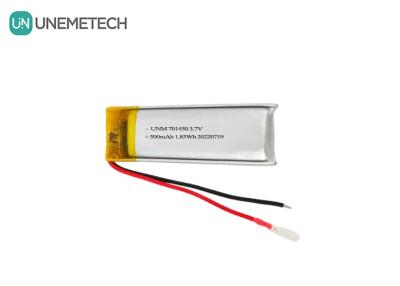 China 3.7V 500mAh 701450 Rechargeable Lithium Polymer Battery For Temperature Sensors for sale