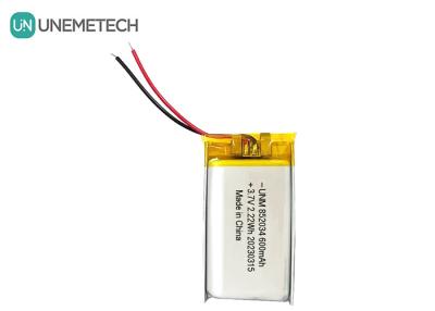 Cina 3.7V 600mAh 852034 Ricaricabile Batteria polimerica al litio personalizzata per cuffie in vendita