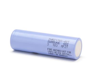 China Samsung 40T 21700 4000mAh 35A Battery 3.6V Lithium Ion Battery Cell INR21700-40T for sale