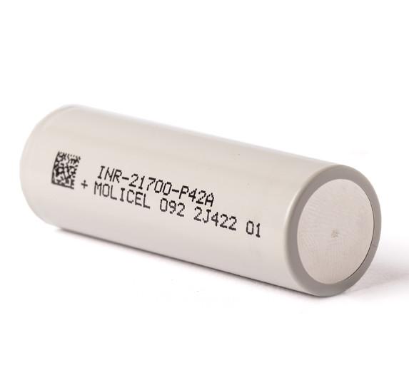 Quality Molicel 21700 P42A 4200mAh 45A Battery INR-21700-P42A Flat Top Battery for sale