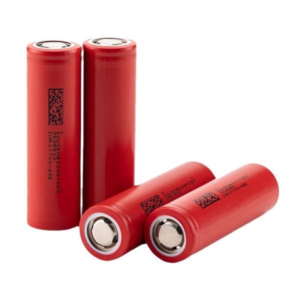 Quality 3C 4500mAh 21700 Cylindrical Lithium Ion Battery INR21700-45E For Electric Motor for sale
