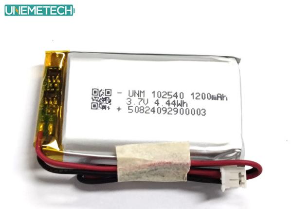 Quality 2C Fast Charge Lithium Polymer Battery 102540 3.7V 1200mAh LiPo Battery For Medical Devices for sale