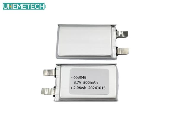 Quality 20C High Discharge Rate 3.7V 800mah Lipo Battery 653048 for RC Airplane for sale