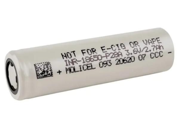 Quality Molicel P28A 18650 Battery 3.6V 2800mAh 35A Discharge Lithium-ion Cylindrical Cell for sale