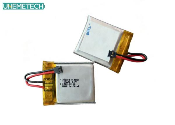 Quality Rechargeable Lithium Polymer Battery 352023 3.7V 115mAh LiPo Battery for GPS Trackers for sale