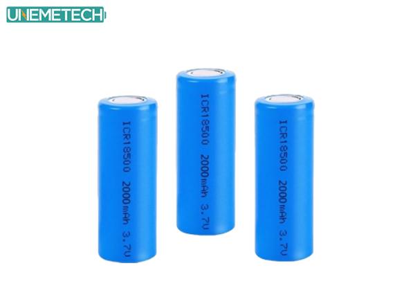 Quality 18500 3.7V 2000mAh High Capacity Cylindrical Lithium Ion Battery for Power Tools for sale
