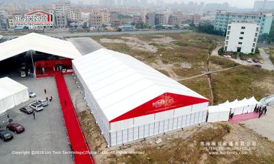 China Outdoor 500 people big marquee tent with inside decorations for anniversary celebration party for sale