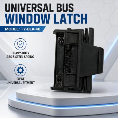 China Universal Bus Window Glass Latch TY-BLK-40 Sliding Window Lock Catch Replacement Spare Parts for City Bus Coach Minibus for sale
