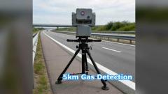 Gas Detector 5km Chemical Park Safety