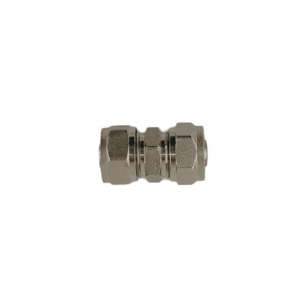 Quality 16mm Brass Compression Fittings Brass Compression Coupling With NBR sealing ring for sale