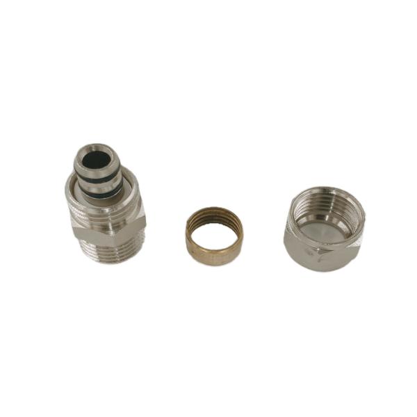 Quality 16 Bar 16mm Brass Fitting Corrosion Preventive With Rubber Sealing Ring for sale