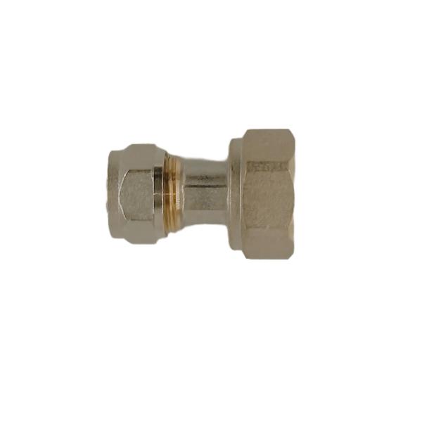 Quality F M Brass Compression Fittings Straight Brass Fitting High Strength Locknut for sale