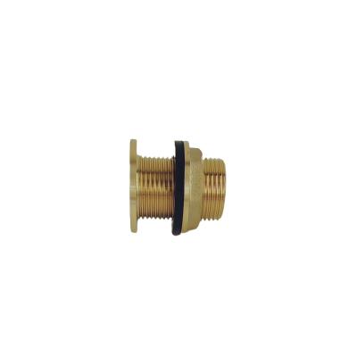China 1 inch Brass Pipe Fittings 16 bar With Locknut And Rubber Ring for sale