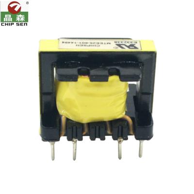 China High Frequency 24V Output Rectangle Custom EE25 12V 110V Single Phase Step-up Ferrite Core 220V Input Power Transformer for sale