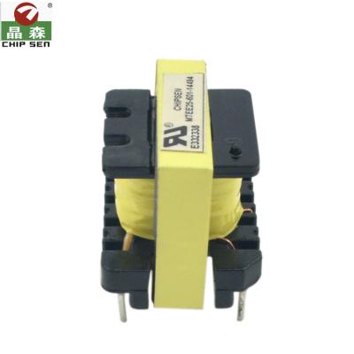 China High Frequency 24V Output Rectangle Custom EE25 12V 110V Single Phase Step-up Ferrite Core 220V Input Power Transformer for sale