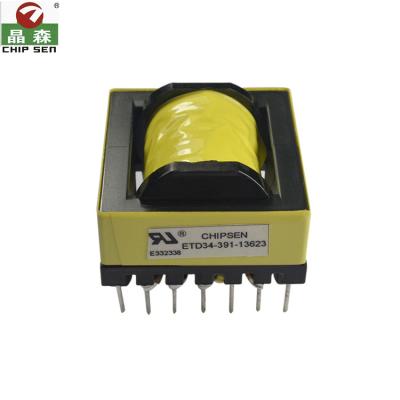 China ETD34 Auto 220v 12v 60w Led Neon 400w Voltage Stabilizer Ferrite Core Auto Ups Chopper Power Transformer for sale