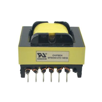 China Power Transformer Manufacturer 12v to 220v 1000w Ee40 Flyback Center Tapped High Voltage Pulse Transformer for sale
