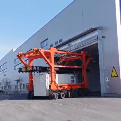 China Electric Container Straddle Carrier Container Handling Vehicle for sale
