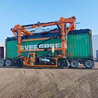 China 35T Straddle Carrier Crane for Container Handling - 60 Ton Capacity, Diesel Powered Mobile Crane for sale