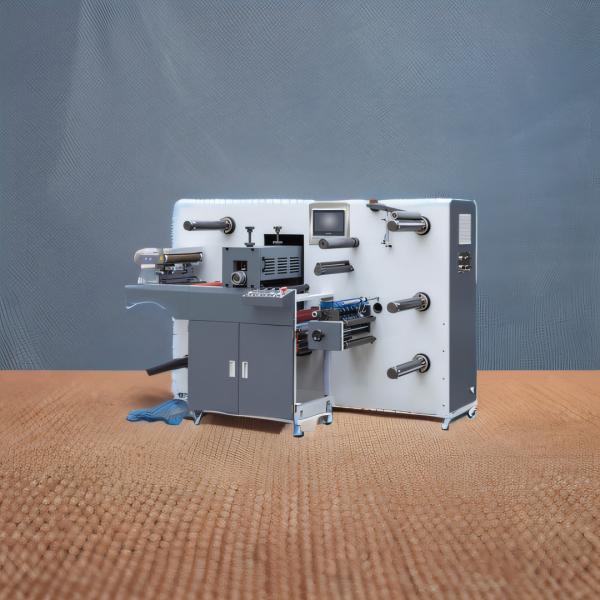 Quality INTERMITTENT SEMI ROTARY LABEL DIE CUTTING WITH TURRET SLITTING AND REWINDING for sale