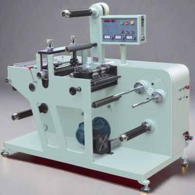 China 120m/min Rewindera de cortador de etiquetas Máquina de corte de papel estrecho Min.Ancho de corte 16mm torreta de retroceso 1/1.5/40mm eje de aire en venta
