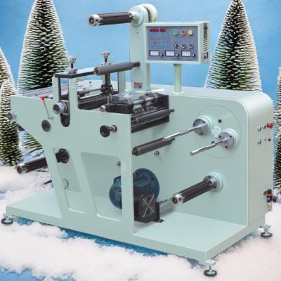 China 120m/min Rewindera de cortador de etiquetas Máquina de corte de papel estrecho Min.Ancho de corte 16mm torreta de retroceso 1/1.5/40mm eje de aire en venta