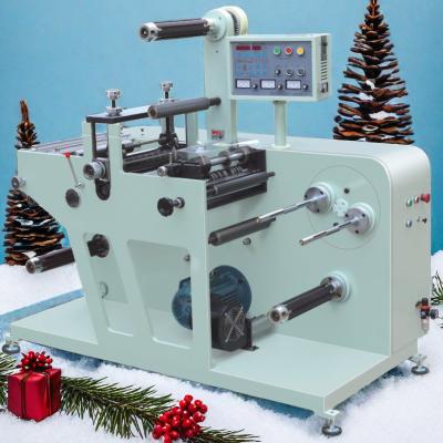 China 120m/min Rewindera de cortador de etiquetas Máquina de corte de papel estrecho Min.Ancho de corte 16mm torreta de retroceso 1/1.5/40mm eje de aire en venta