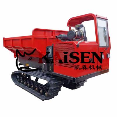 China KS-3T-D Underground Mini Dump Truck Rubber Track Crawler Dumper for Palm Oil Fruit Grabber for sale