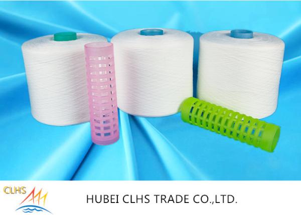 Raw White 100% Ring Spun Polyester Yarn 30S/2 30S/3 For Sewing