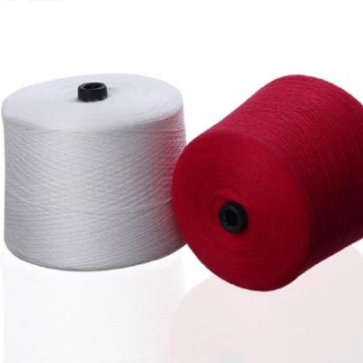 China High Quality 100% Polyester Dyed Spun Yarn Yizheng Fiber 40s/2 for sale
