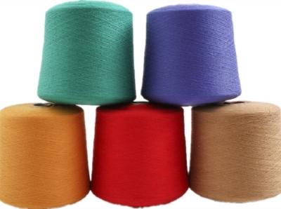 China Ne 40s 40s/2, 42/2, 40/3 Black Red Blue 100% Polyester Ring Spun Dyed Sewing Yarn for sale