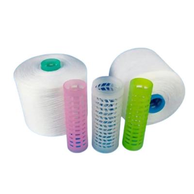 Китай 40/2, 20/2 Необработанная белая, отбеленная белая 100% полиэстерная пряжа продается