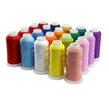 China Colored Dyed Sewing Thread Polyester 402 Sewing Thread In Stock for sale