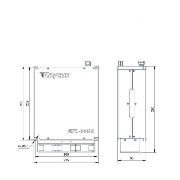 Quality Original Raycus Fiber Laser Q-switched Pulse 20W 30W RFL-P20QS/P30Q 1064nm Fiber for sale