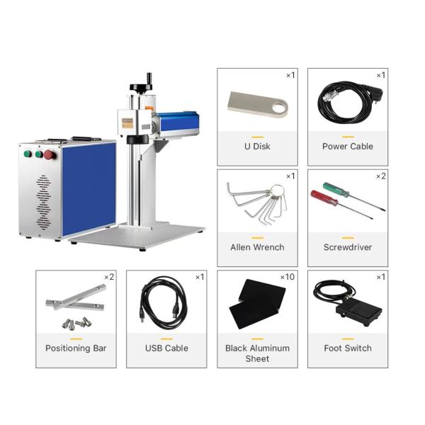 Quality Laser Mopa Marking Machine 2.5D Engraving Machine 50W 60W Metal Color Marking for sale